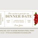 Valentine's Day Dinner Date Gift Voucher - INSTANT DOWNLOAD - EDITABLE ...