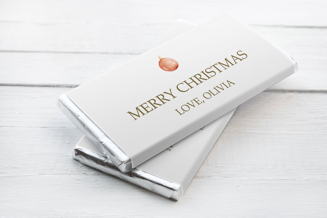 Christmas Candy Bar Wrapper - INSTANT DOWNLOAD EDITABLE, Printable ...