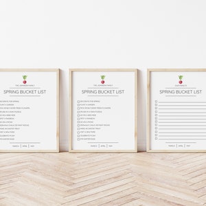 EDITABLE Spring Bucket List Printable - INSTANT DOWNLOAD - You ...