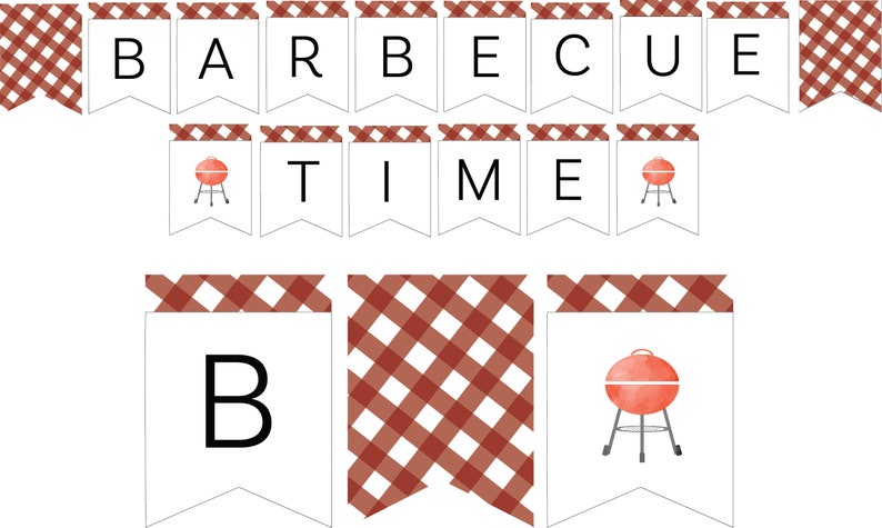 BBQ Party Printable Bundle INSTANT DOWNLOAD Non-editable - Etsy