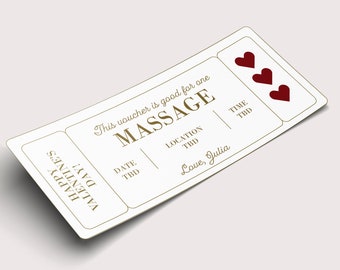 Free Massage Ticket - Etsy