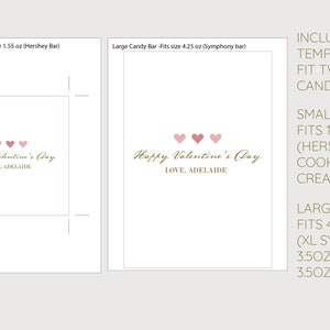 Valentine's Day Candy Bar Wrapper - INSTANT DOWNLOAD EDITABLE ...