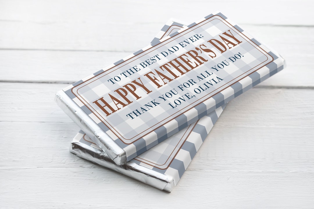 Father's Day Candy Bar Wrapper - INSTANT DOWNLOAD EDITABLE, Printable ...