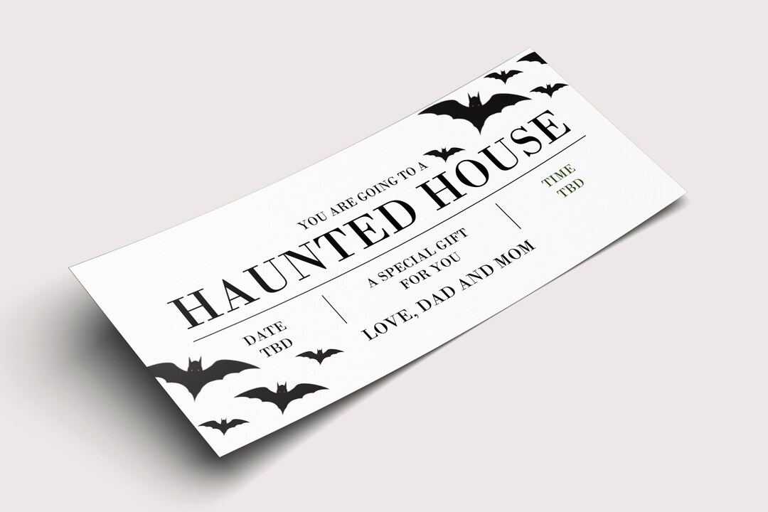 Halloween Activity Gift Certificate Coupon - INSTANT DOWNLOAD ...
