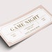 Game Night Coupon Voucher - INSTANT DOWNLOAD - EDITABLE Text ...