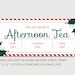 Christmas Afternoon Tea Voucher INSTANT DOWNLOAD EDITABLE - Etsy