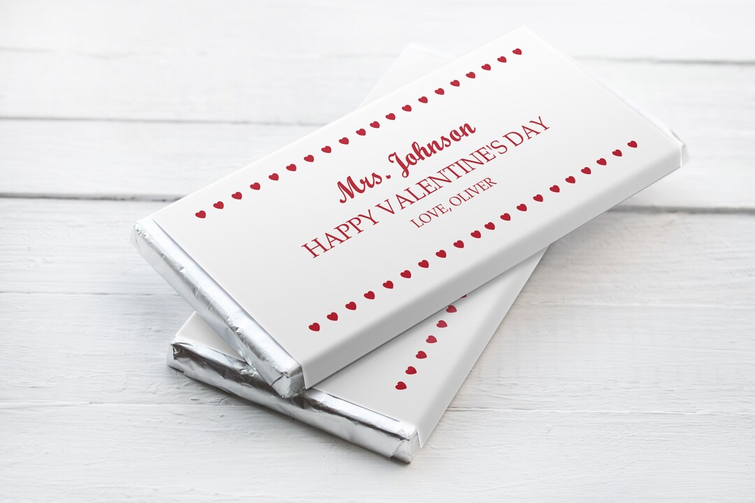 Valentine's Day Candy Bar Wrapper - INSTANT DOWNLOAD EDITABLE ...