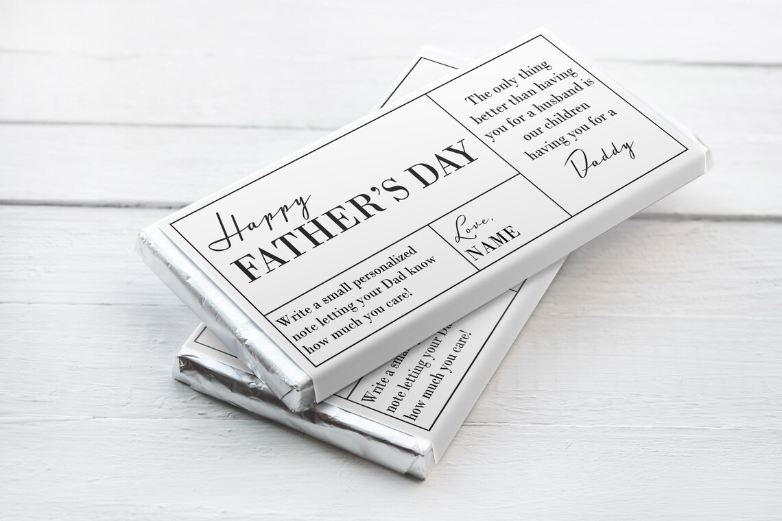 Printable Father's Day Candy Bar Wrapper INSTANT - Etsy