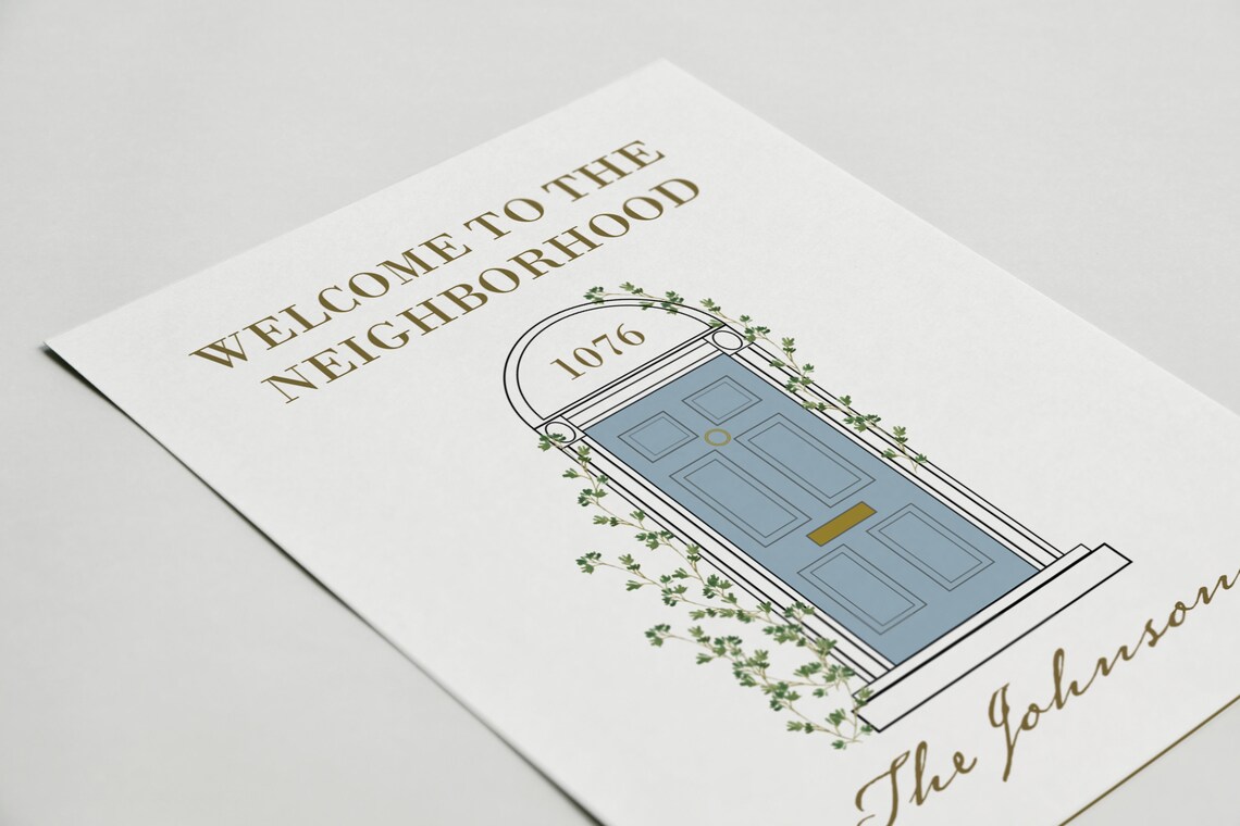 New Neighbor Tag INSTANT DOWNLOAD EDITABLE Text - Etsy