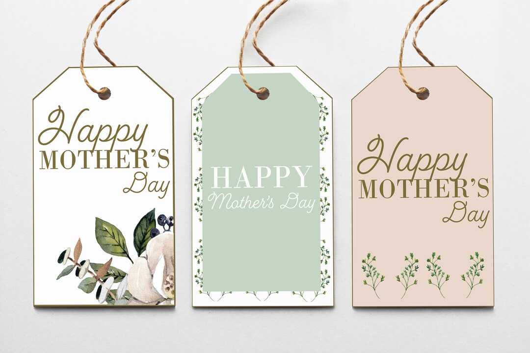 Mother's Day Gift Tag Bundle - INSTANT DOWNLOAD - Printable, Gift ...