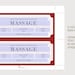 Massage Gift Voucher INSTANT DOWNLOAD EDITABLE Text Printable, Gift ...