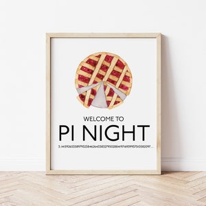 Pi Day Party Printable Signs - INSTANT DOWNLOAD - Non-editable Text ...