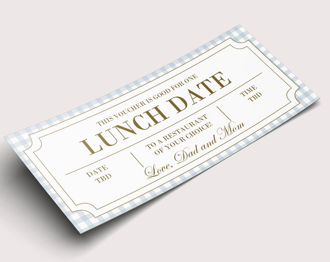 Lunch Date Coupon Editable Gift Coupon Template Canva Lunch Voucher ...