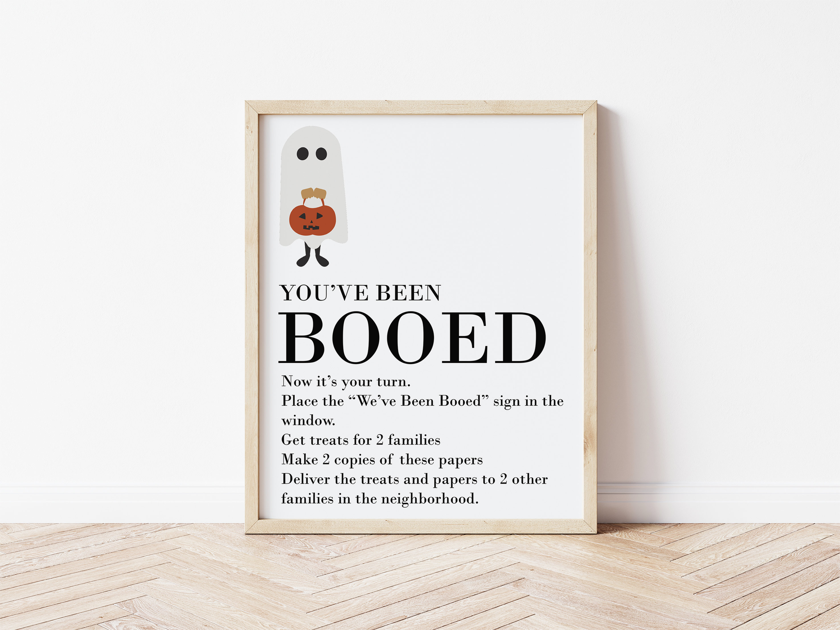 You've Been Booed 2 Sizes INSTANT DOWNLOAD Printable - Etsy