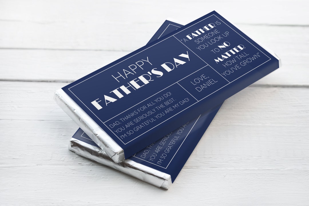 Printable Father's Day Candy Bar Wrapper - INSTANT DOWNLOAD - EDITABLE ...