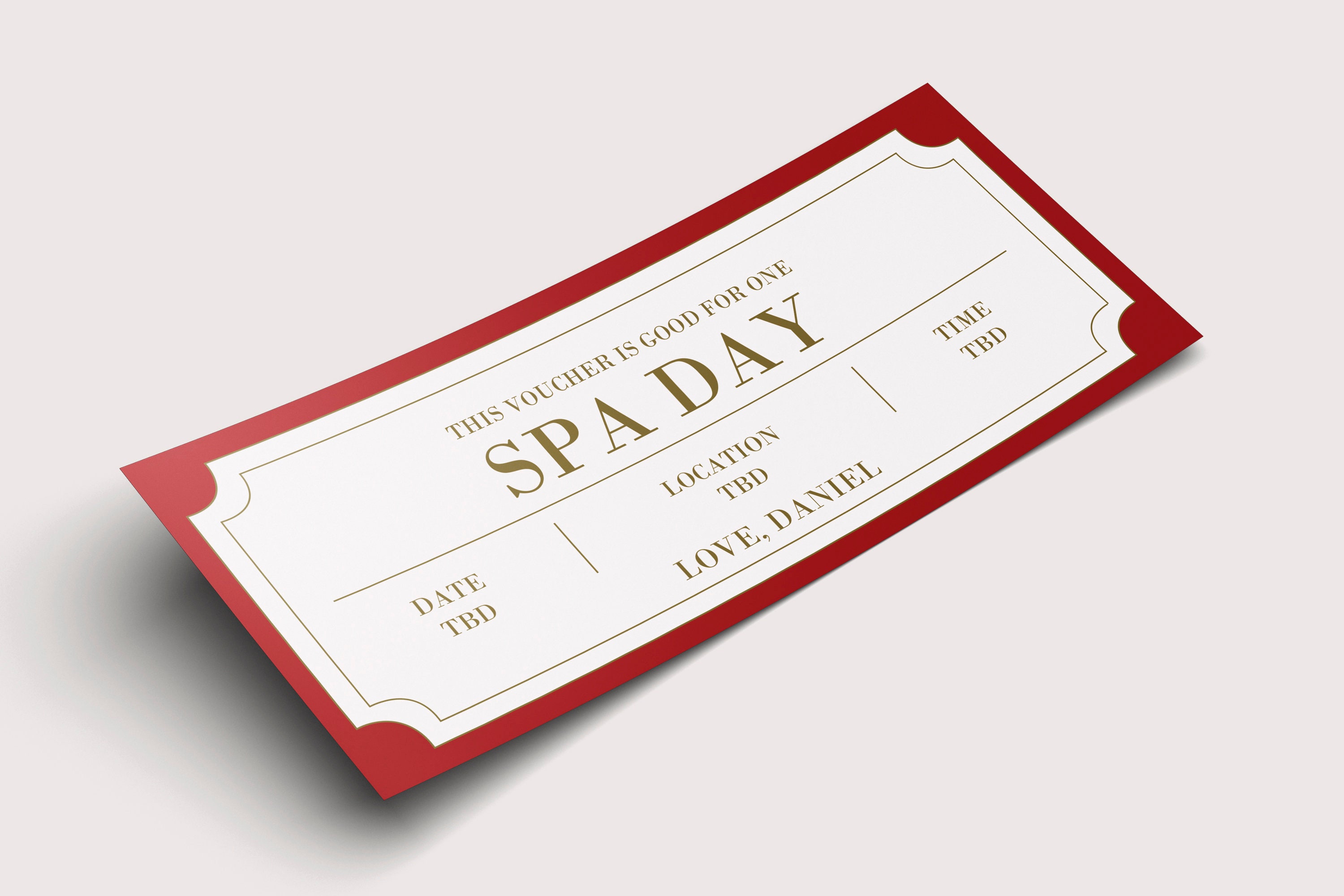 Spa Day Gift Voucher - INSTANT DOWNLOAD - EDITABLE Text - Printable ...