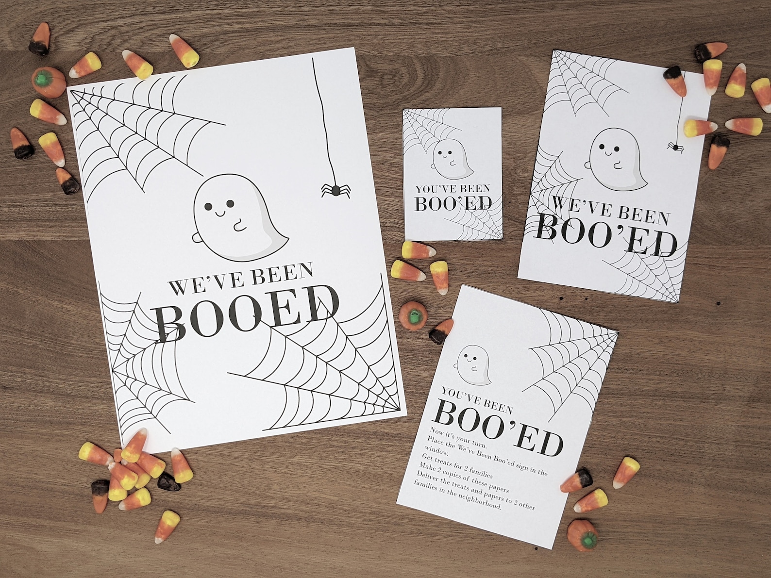 You've Been Booed Printable INSTANT DOWNLOAD 8.5x11 - Etsy