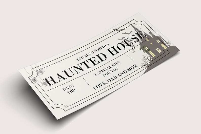 EDITABLE Halloween Activity Gift Certificate Coupon INSTANT - Etsy