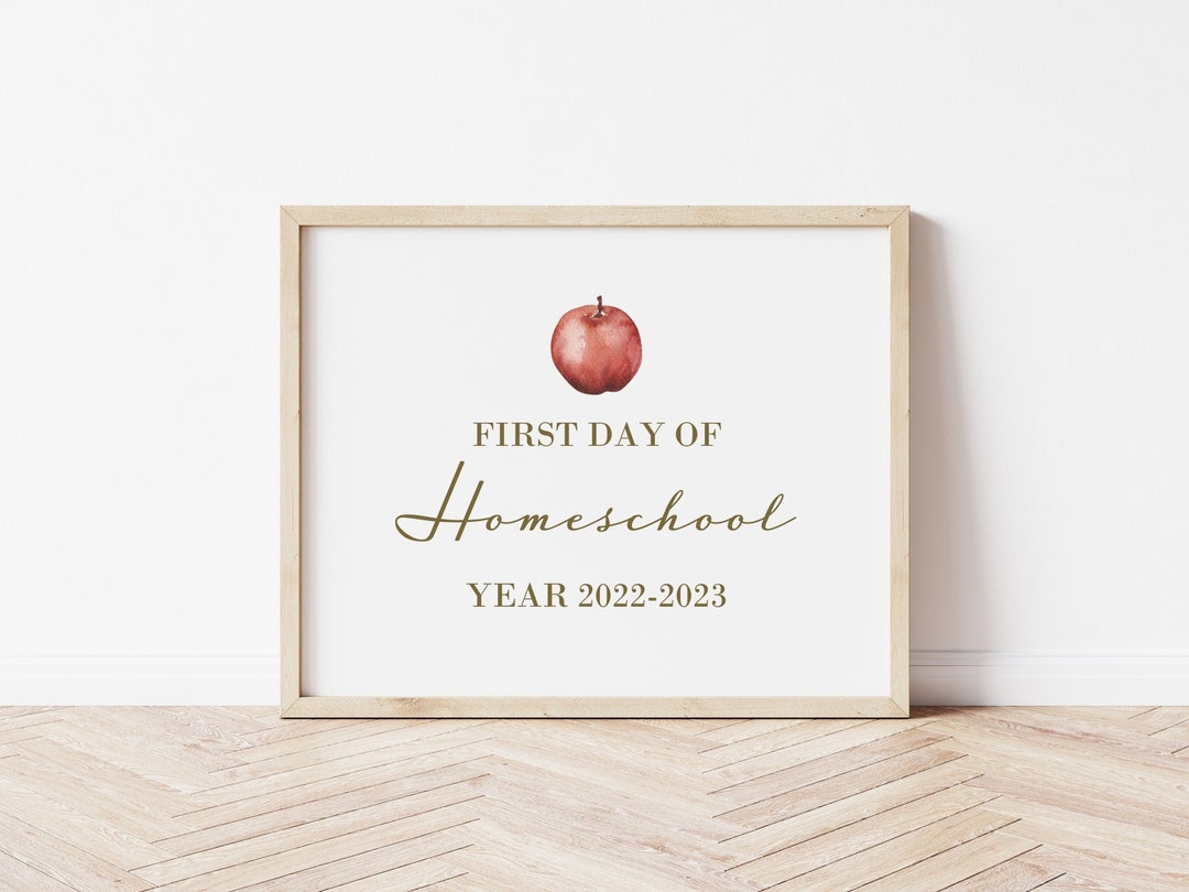 Editable First Day of Homeschool INSTANT DOWNLOAD - Etsy