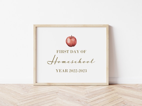 Editable First Day of Homeschool INSTANT DOWNLOAD - Etsy