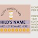 Printable Potty Training Punch Card INSTANT DOWNLOAD EDITABLE Text ...