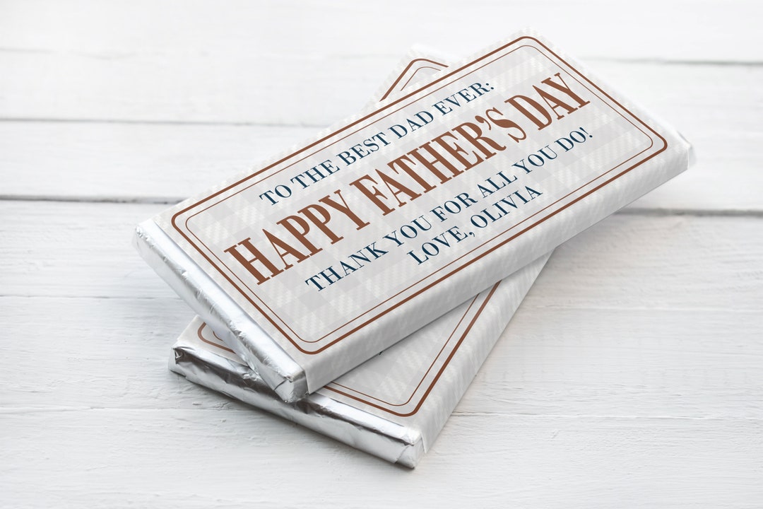 Father's Day Candy Bar Wrapper - INSTANT DOWNLOAD EDITABLE, Printable ...