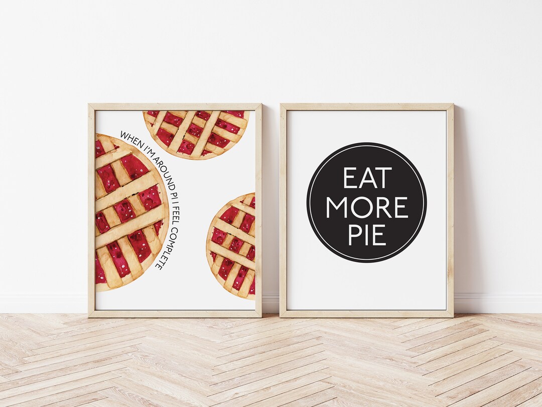Pi Day Party Printable Signs - INSTANT DOWNLOAD - Non-editable Text ...