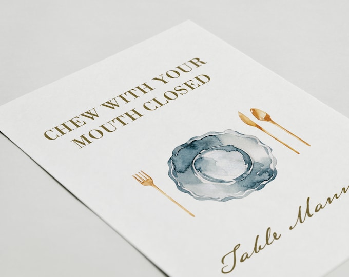 Table Manners Bundle for Kids | Dining Etiquette Game | Manners Cards ...