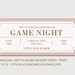 Game Night Coupon Voucher - INSTANT DOWNLOAD - EDITABLE Text ...