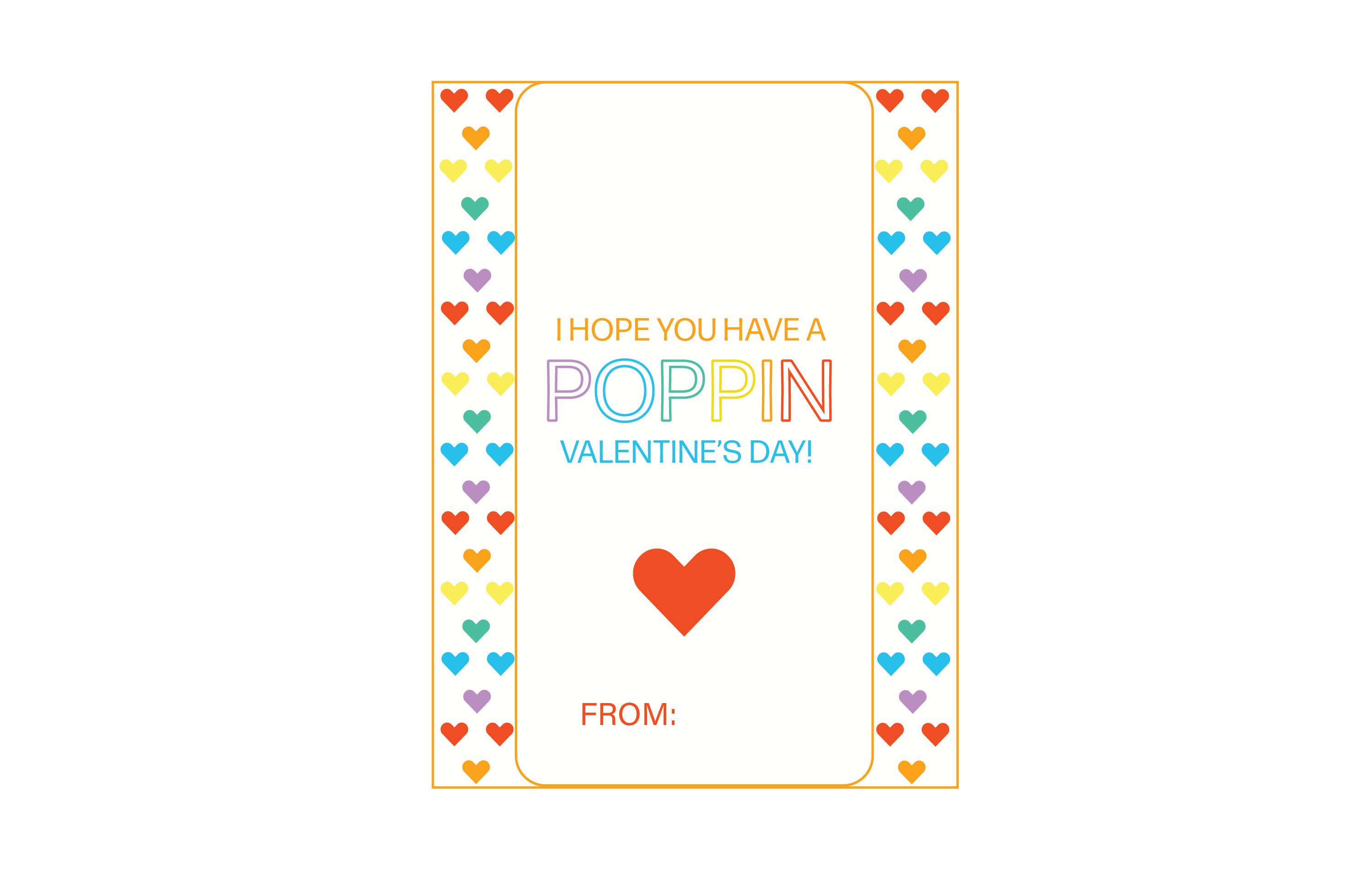 Valentine's Day Poppin Tag - INSTANT DOWNLOAD - EDITABLE Text ...