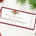 Christmas Weekend Getaway Certificate Coupon - INSTANT DOWNLOAD ...