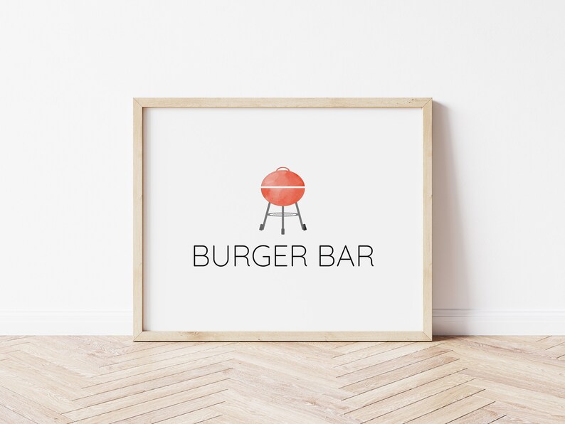 Barbecue Party Printable Signs INSTANT DOWNLOAD - Etsy