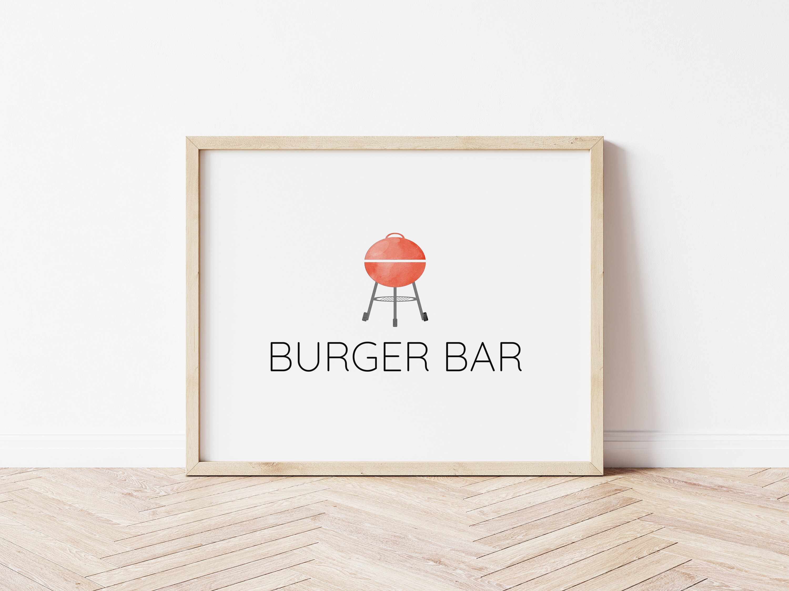 Barbecue Party Printable Signs - INSTANT DOWNLOAD - Non-editable Text ...