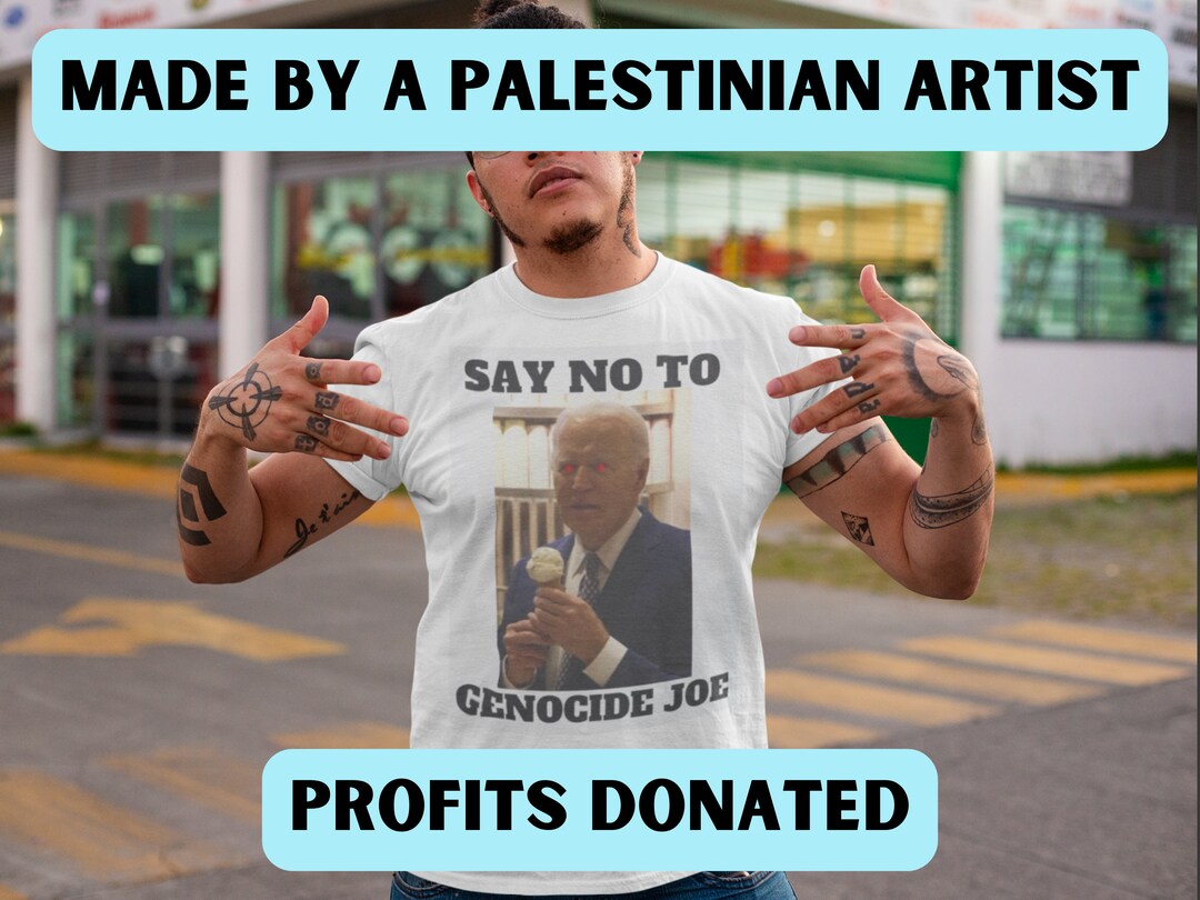 Palestine Ceasefire T-shirt: "genocide Joe" Design, Profits Donated - Etsy