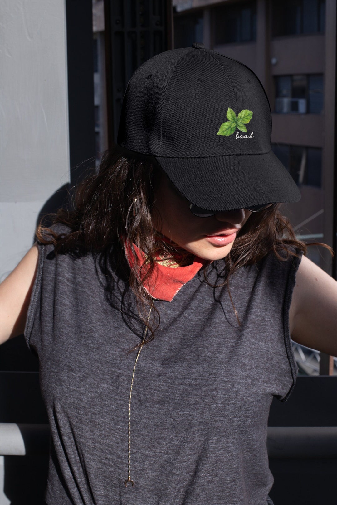 BASIL Dad Hat | Minimalist Simple Watercolor Design - Etsy