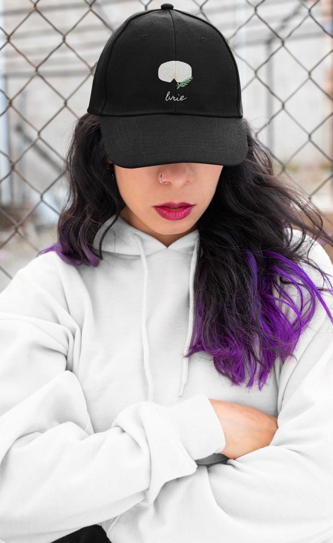 BRIE CHEESE Dad Hat | Minimalist Simple Watercolor Design - Etsy