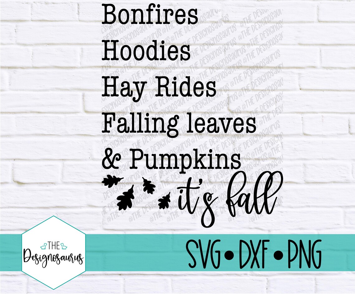 It's Fall Svg Fall Shirt Svg Autumn Svg Bonfires - Etsy