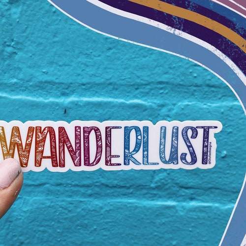 Wanderlust Rainbow Mandala Pattern Design White Outline - Etsy