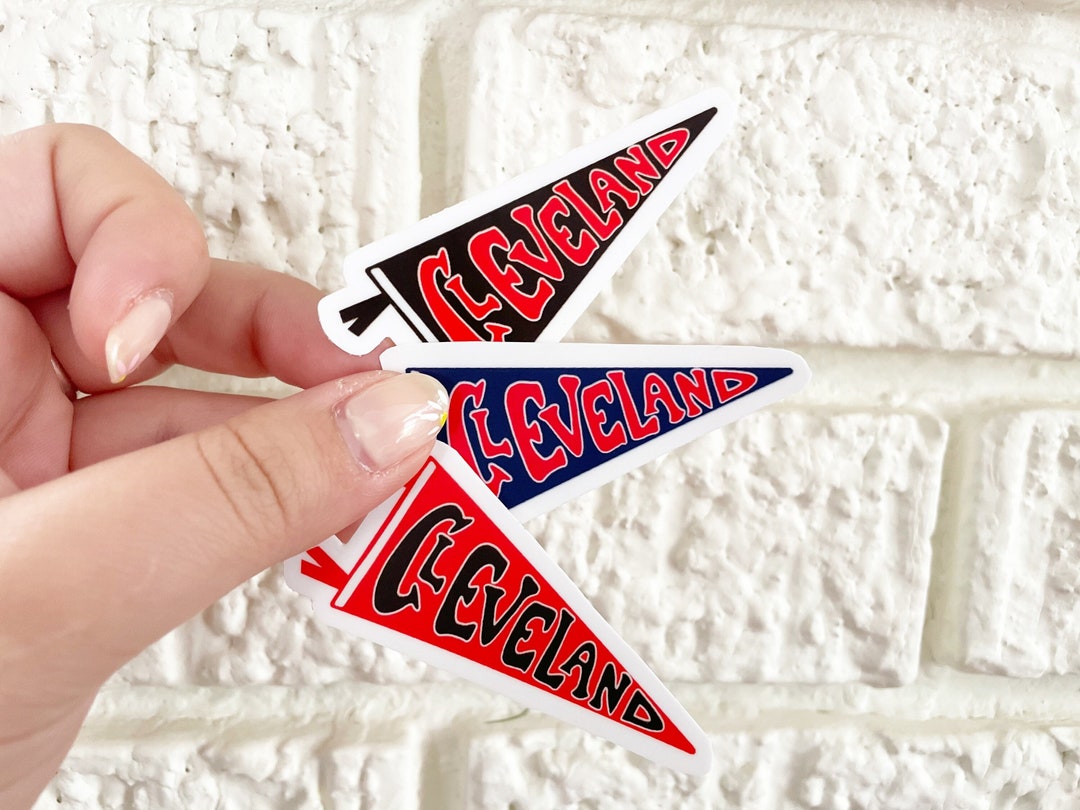 Cleveland Ohio Pennant Flag Stickers Pack - Etsy