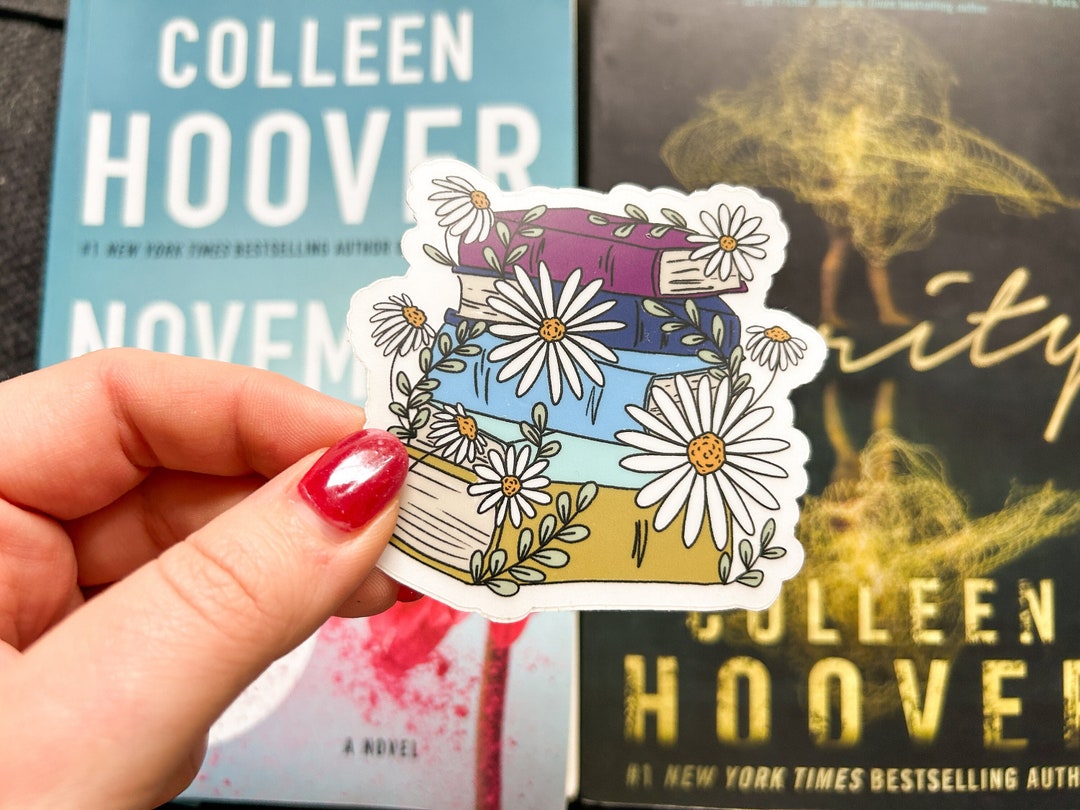 Colleen Hoover Books Colors Daisy Design White Vinyl Sticker Waterproof ...
