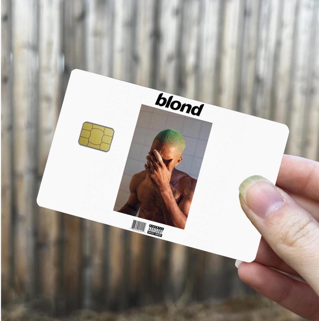Frank Ocean Blond Credit Debit EBT Funny Card Cover - Etsy