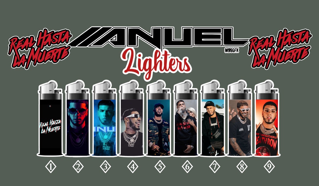 Anuel AA Custom Lighter Set - Etsy