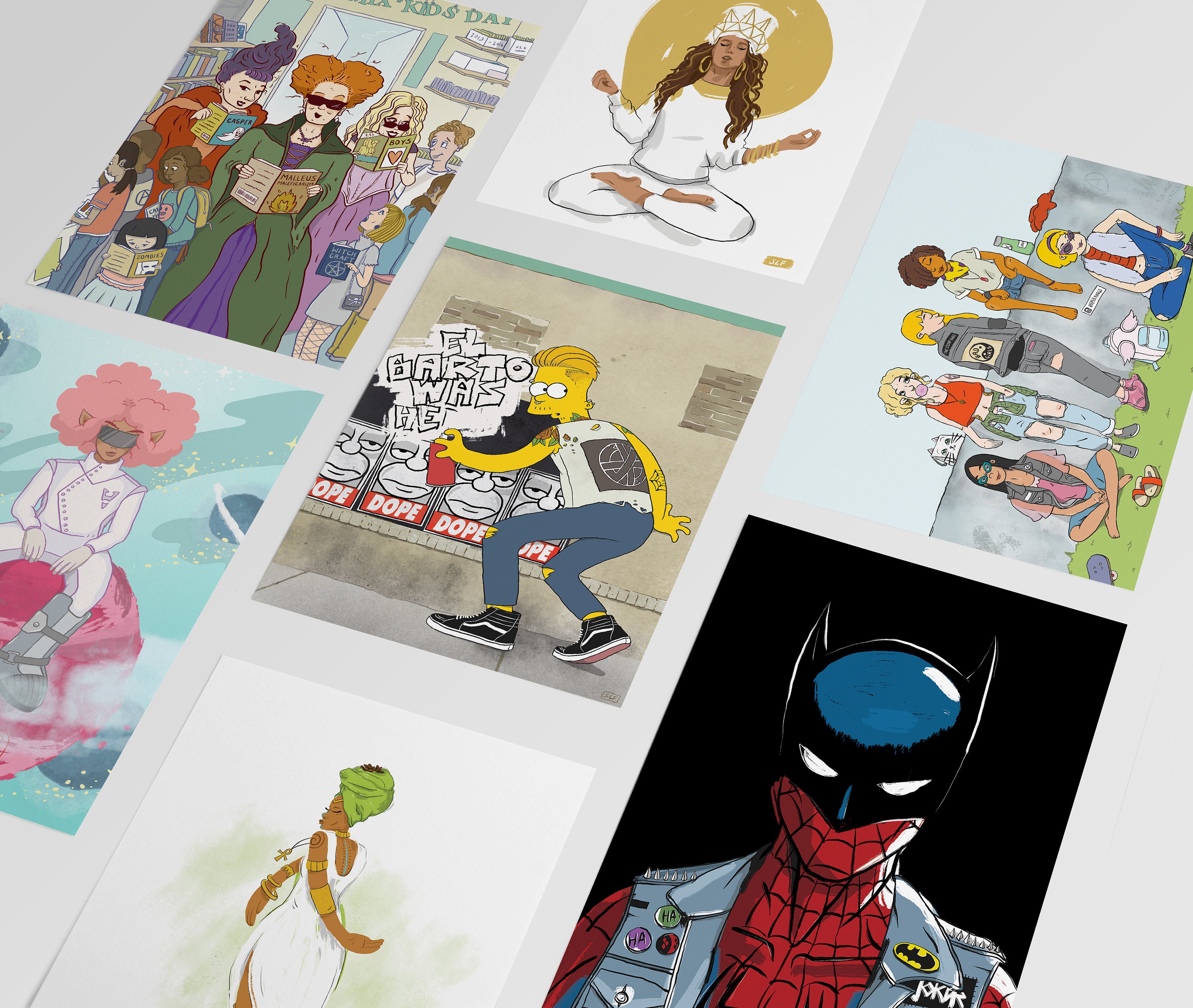 El Barto Print // Punk Bart Simpson Fan Art X OBEY // 11x14 ...