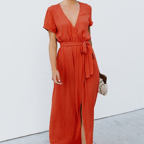 Rust Bridesmaid Dress - Etsy