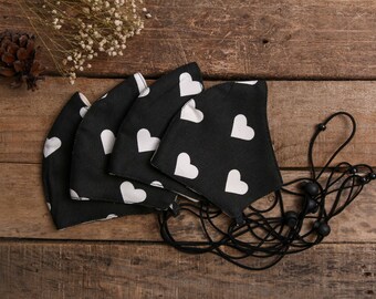 Heart Face Mask - Etsy