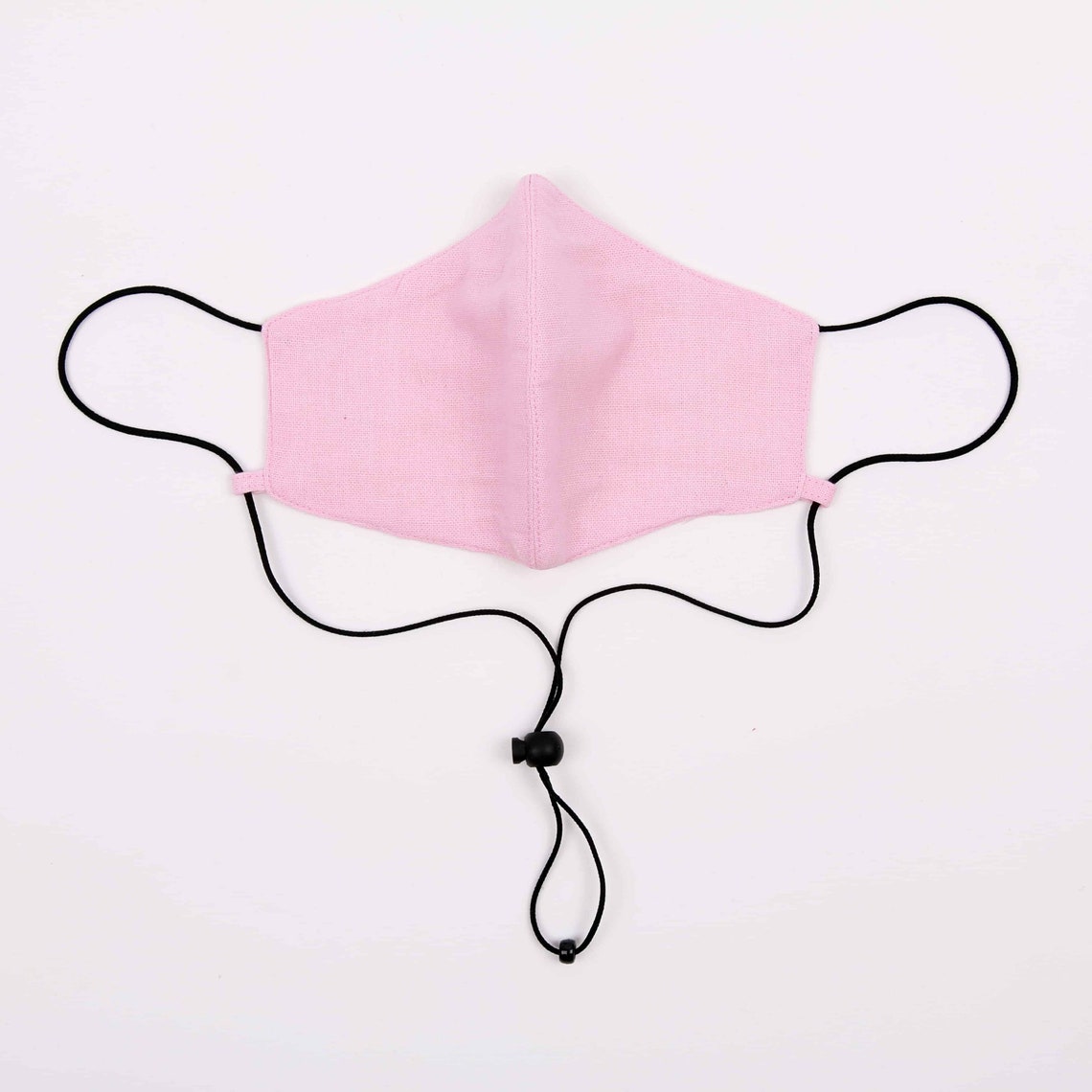 Máscara facial rosa reutilizable 100% algodón bolsillo para | Etsy