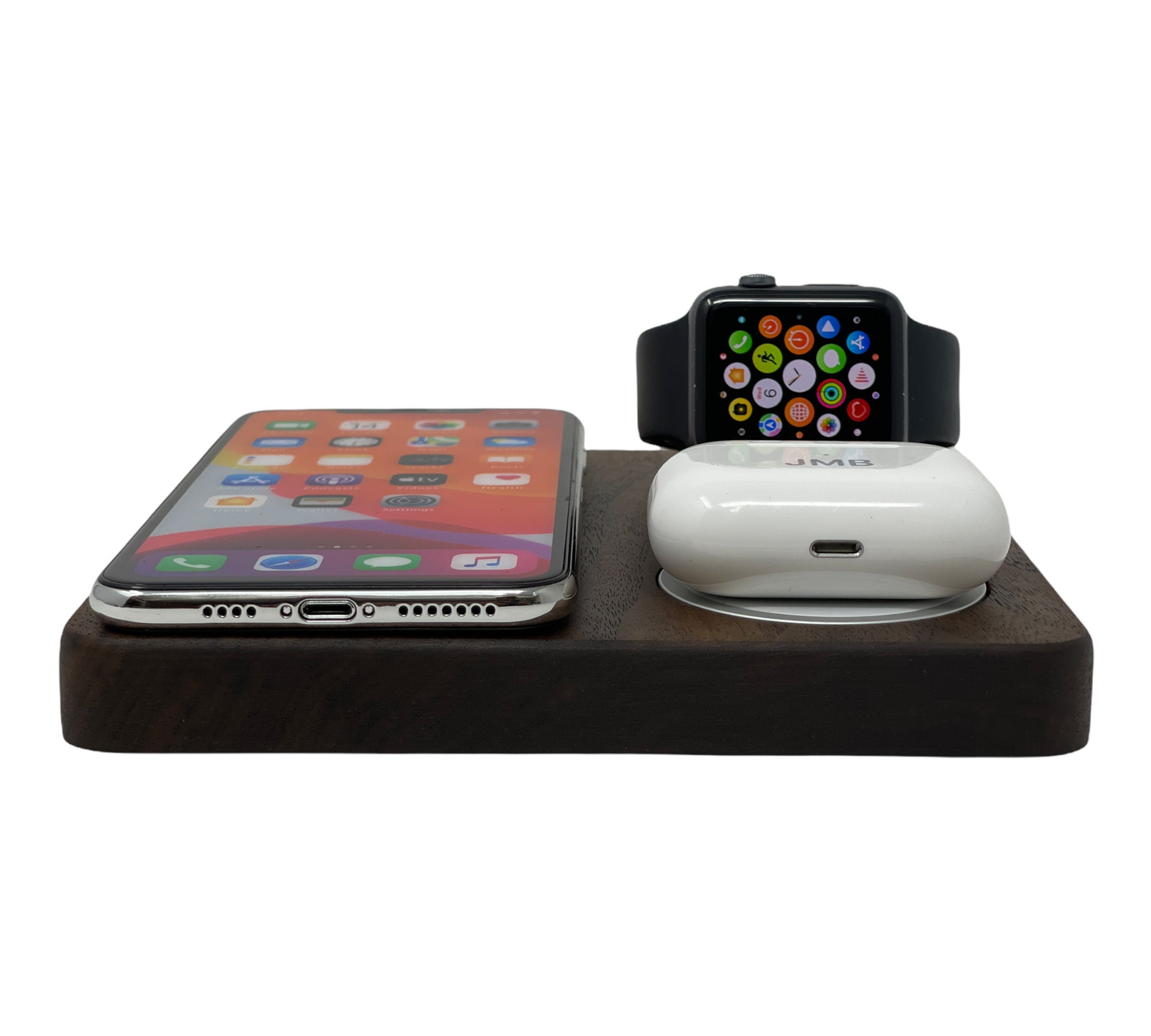 MAGSAFE APPLE DOCK Combo Iphone Charging Stand Wooden - Etsy UK