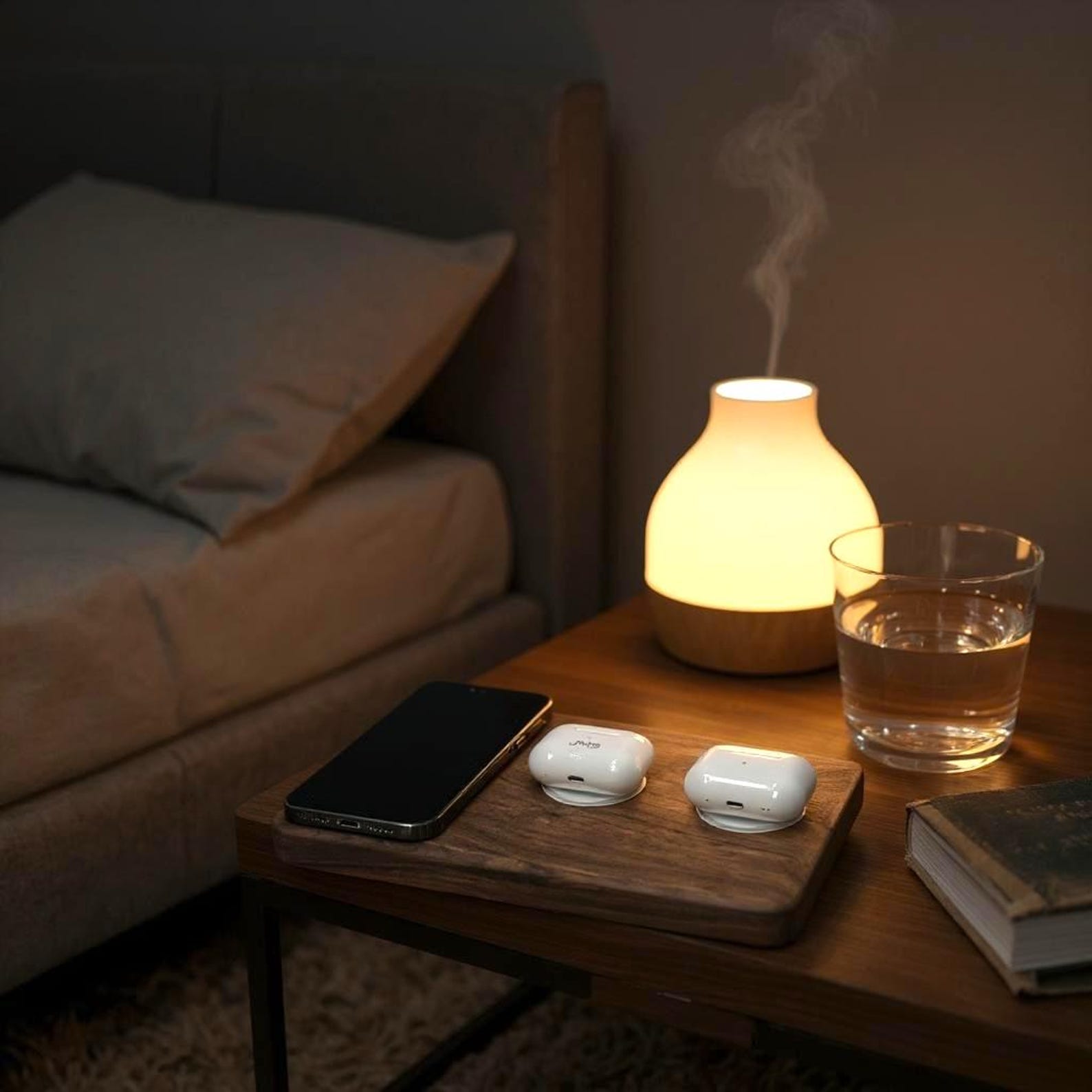 Triple Magsafe Charging Station: Solid Wood iPhone & Android Dock - Etsy