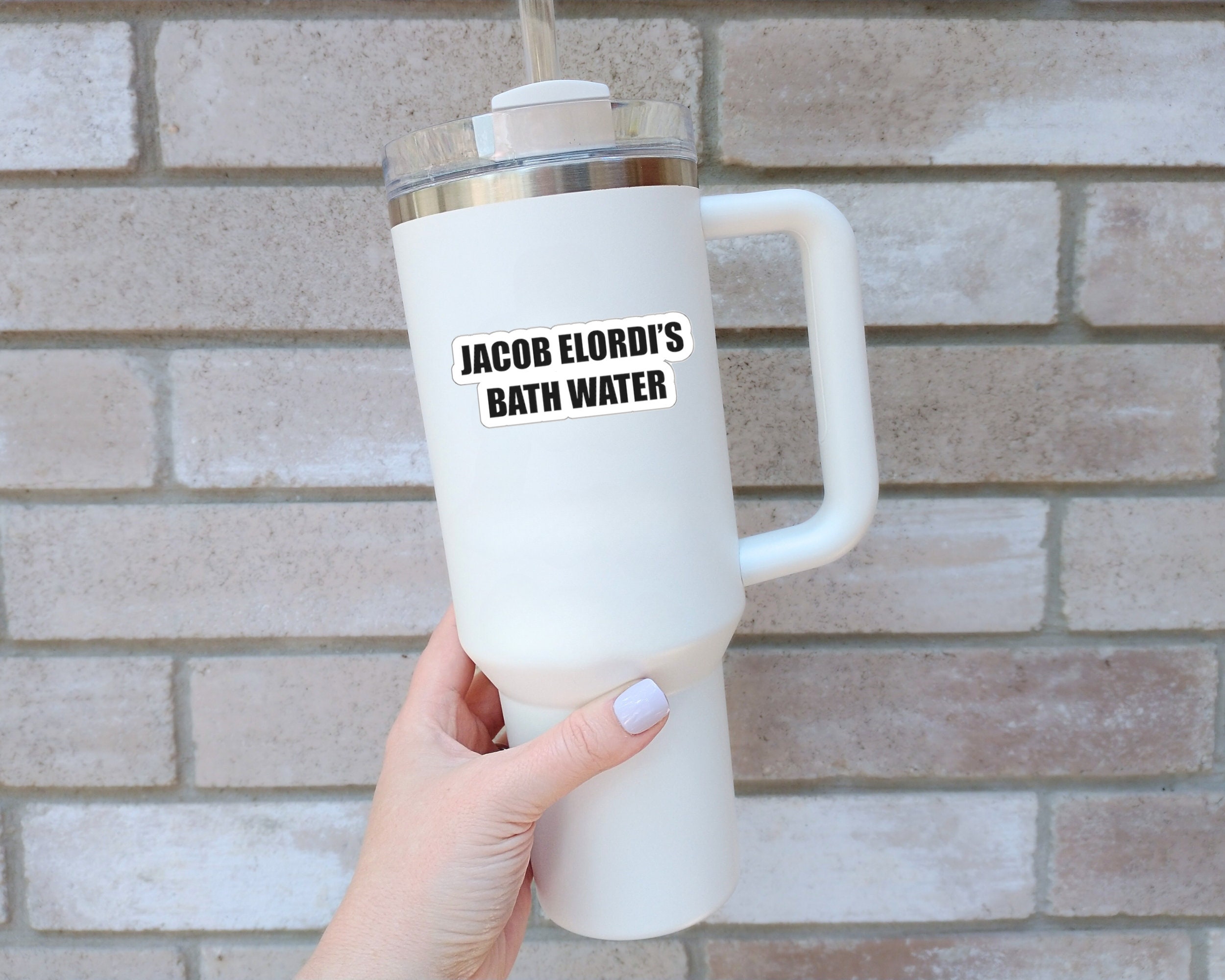 Jacob Elordi's Bath Water Funny Water Bottle Sticker Waterproof Stanley ...