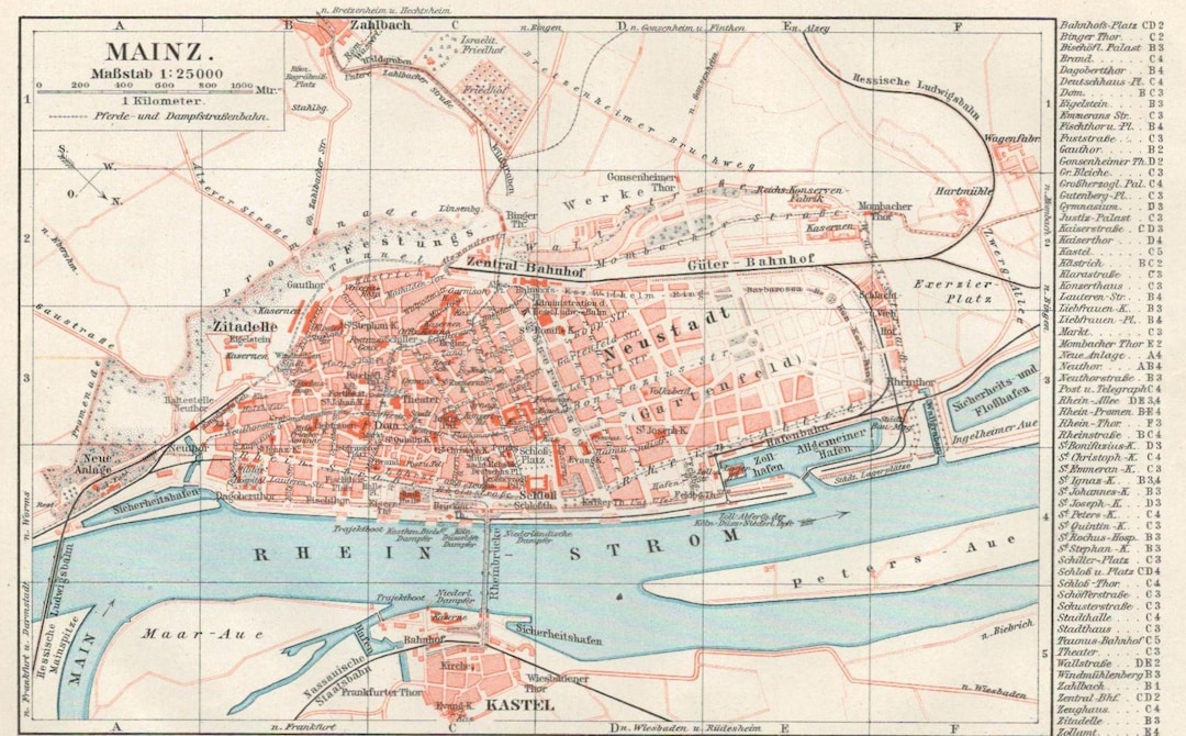 Verwunderlich City Map Mainz Ebenbild
